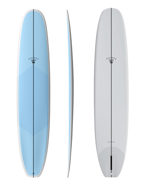 Skindog Thunderbolt Silver OG Double Scoop - Blue/Grey - Skindog Surfboards
