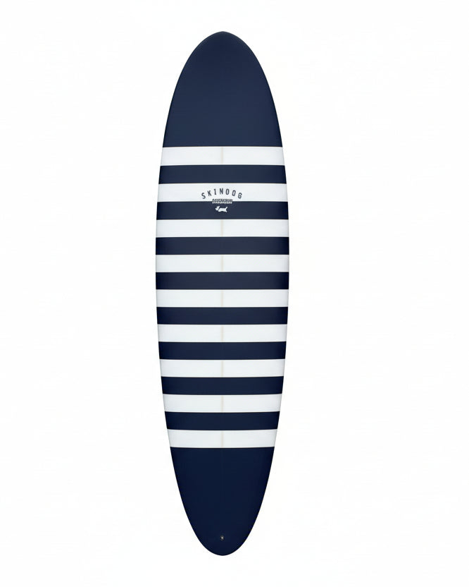 Skindog LKS SQSH 5'9" - White with Black Logo - Skindog Surfboards